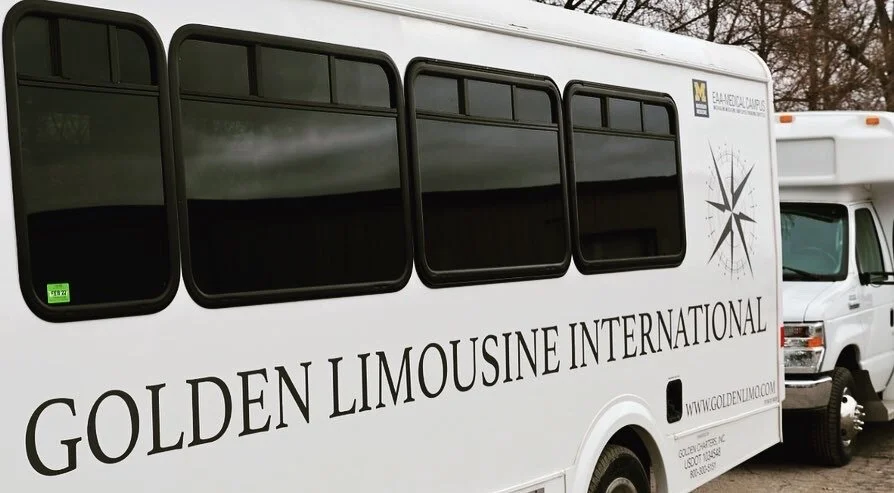 Golden Limousine International Transport Wraps | MAD Creative Concepts