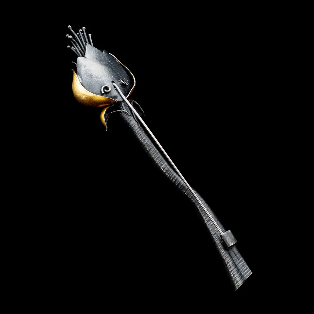 Fiddlehead Fern Pin — Judith Kinghorn Design