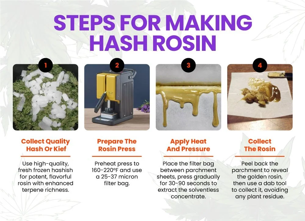 Steps For Making Hash Rosin