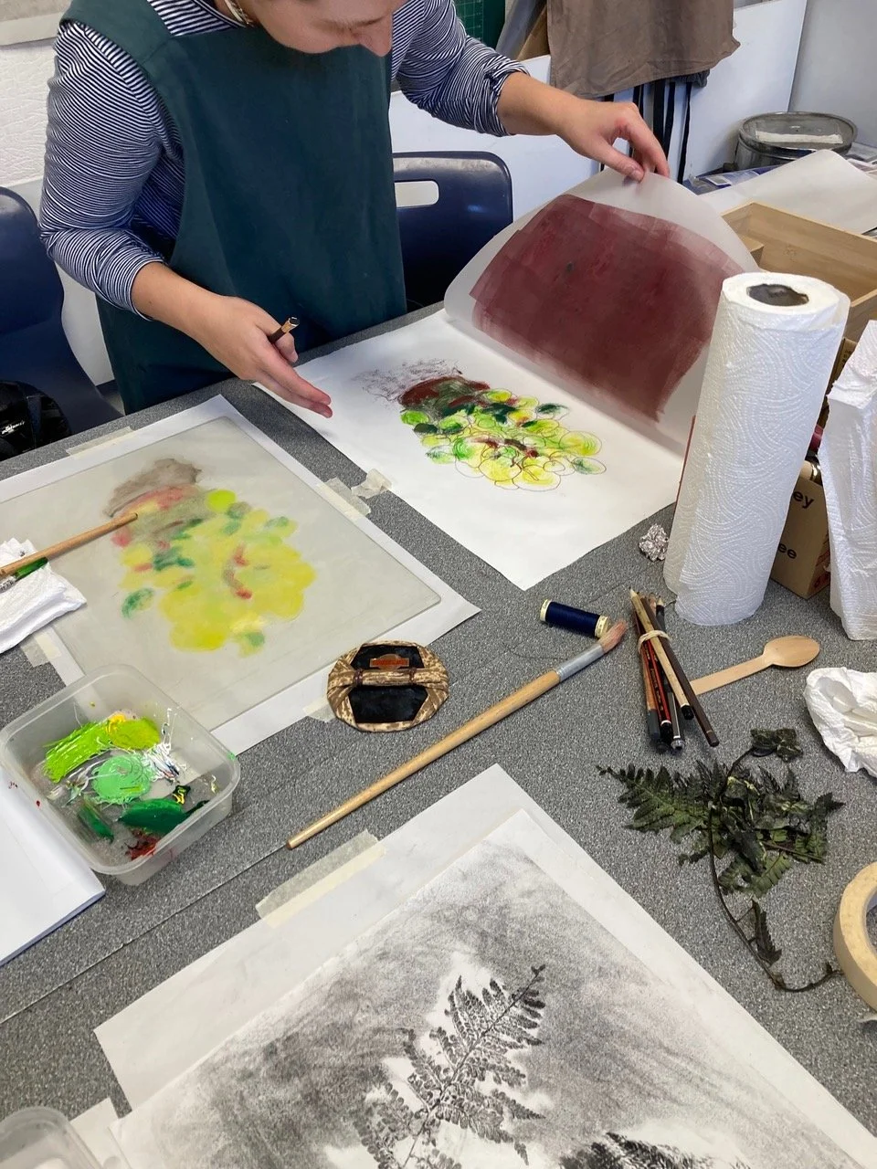 Exploring Monoprinting Workshop at the Bristol Folk House — Catherine ...