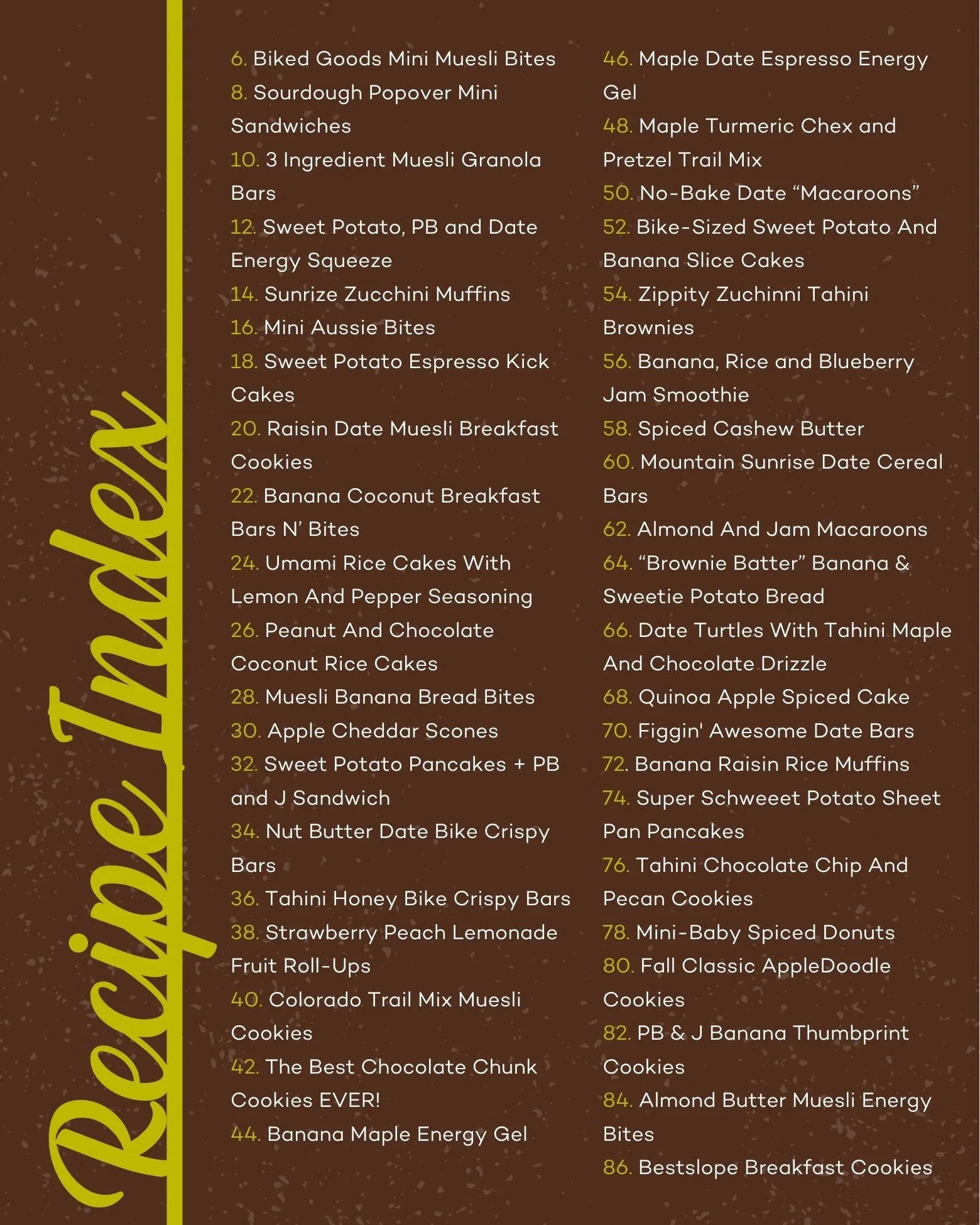 40 Homemade Cycling Snack Recipe Book - Biked Goods