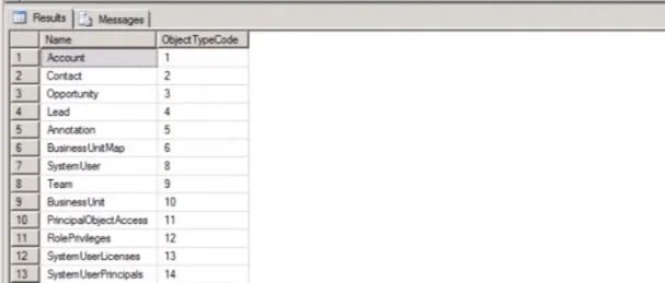 How do I get a list of Object Type Codes from Dynamics 365? (On Premise) — the tin dog