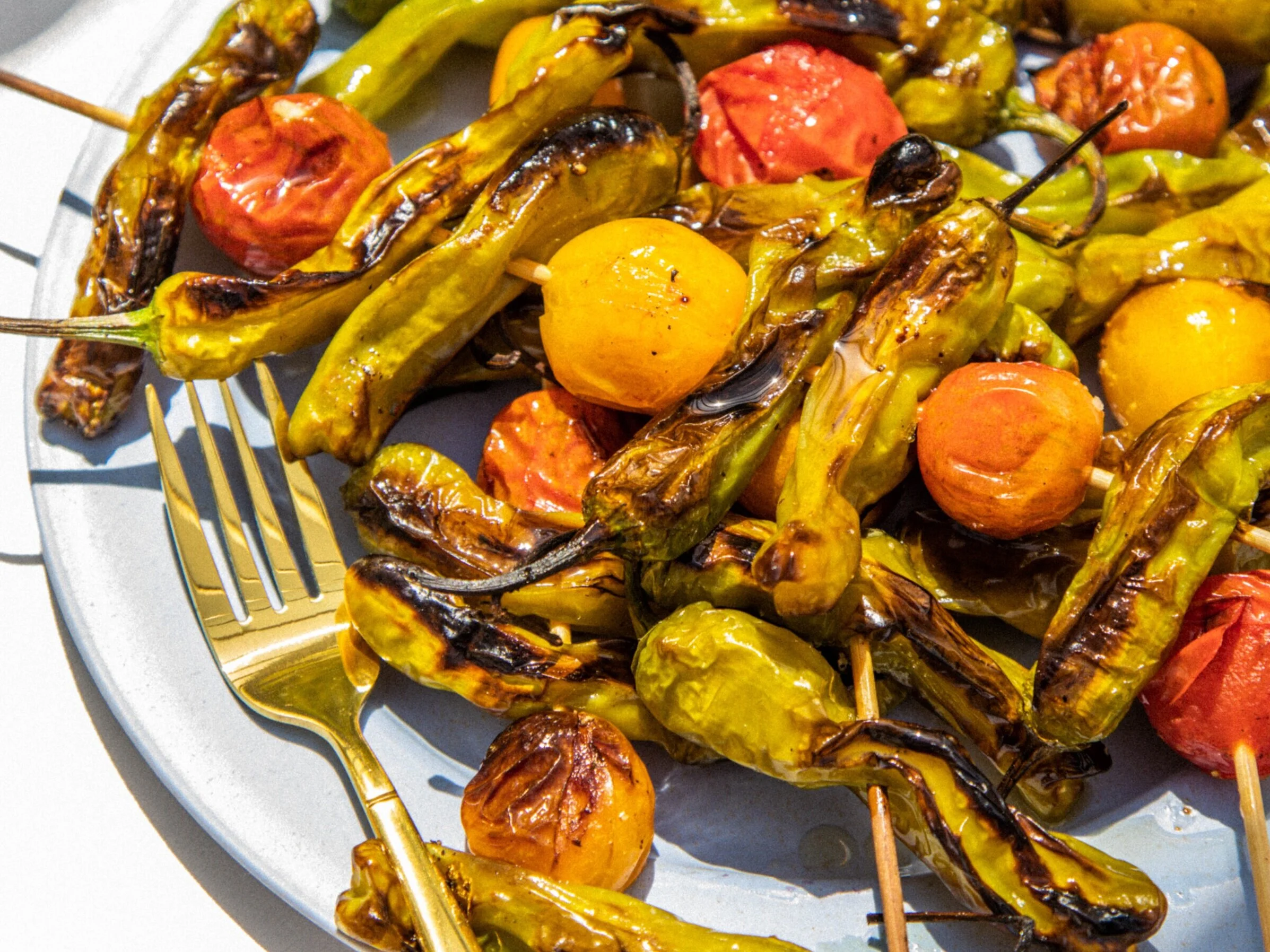 Grilled Shishito + Tomato Skewers Recipe — Ark Foods - A Modern-Day ...