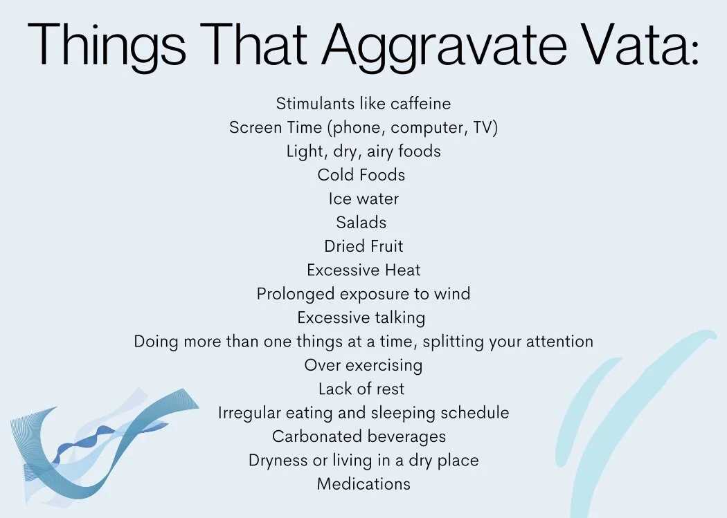Tips On How To Balance Vata and Why They Are Important — Wild Hart Ayurveda
