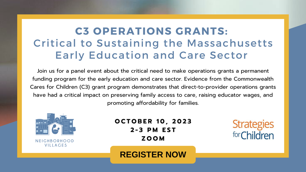 The Critical Role of C3 Operations Grants — Neighborhood Villages