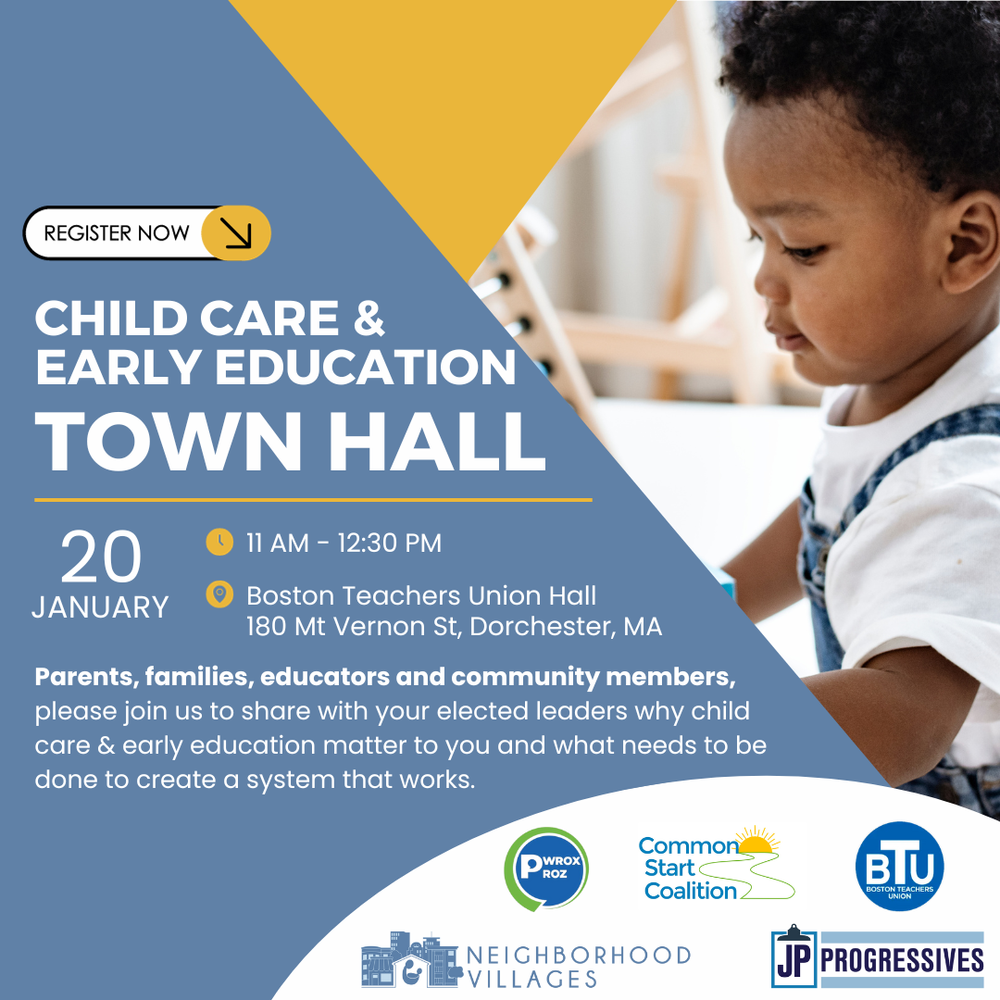 Jan 20: Child Care & Early Education Town Hall — Neighborhood Villages