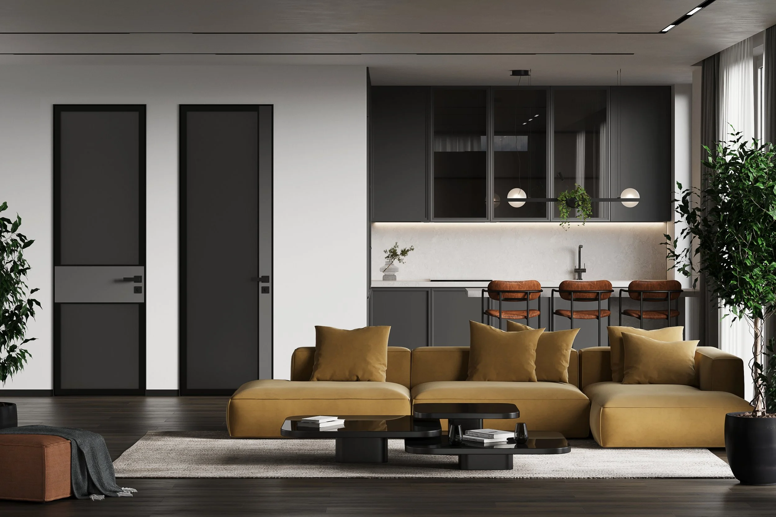 Aluminium Internal Doors / Modern Internal Doors / Internal Doors