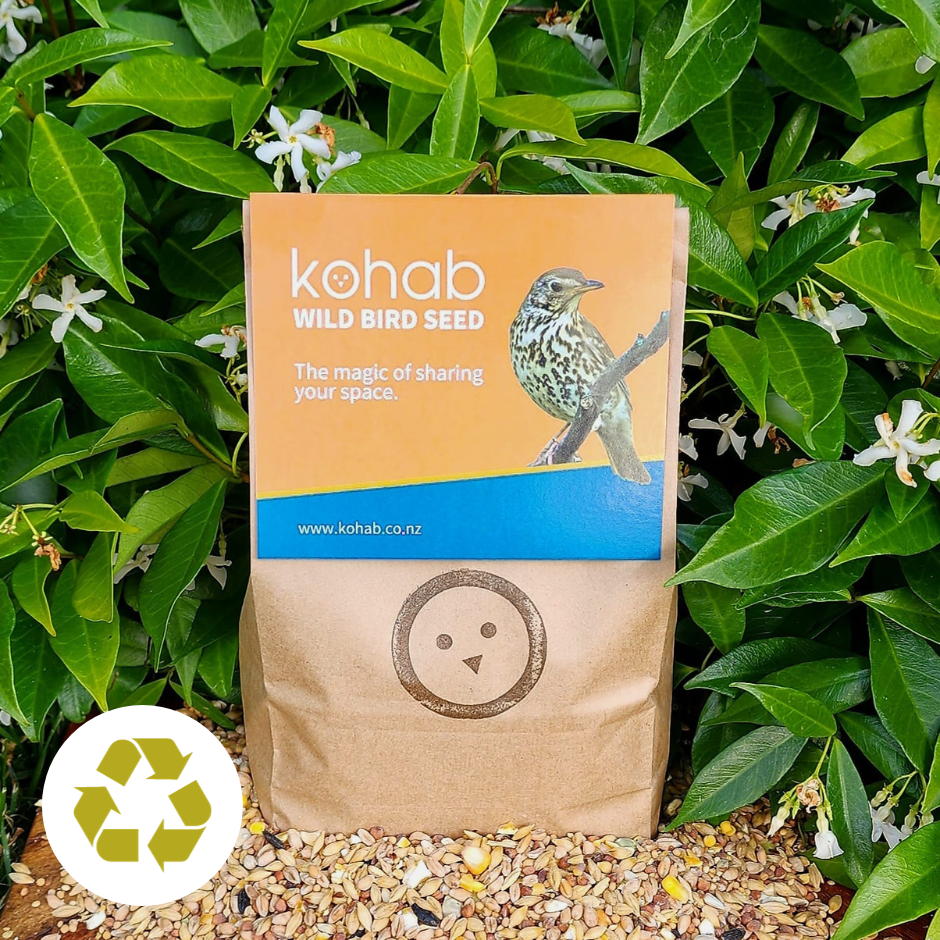 Kohab Bird Food and its plastic free packaging. — Kohab
