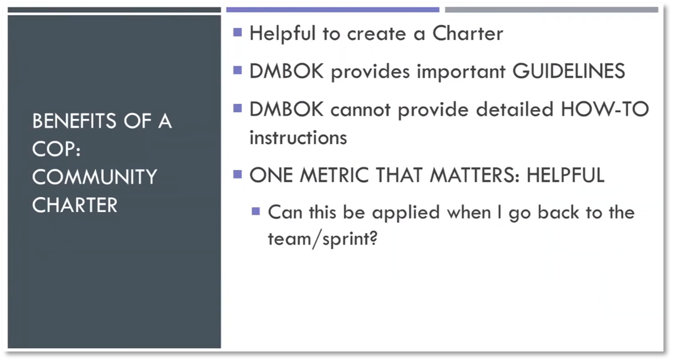 Data Management for Managers - Community of Practice — Modelware Systems