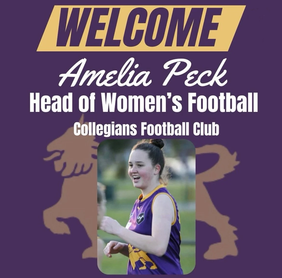 Head of Women’s Football Appointment Announcement — Collegians Football ...