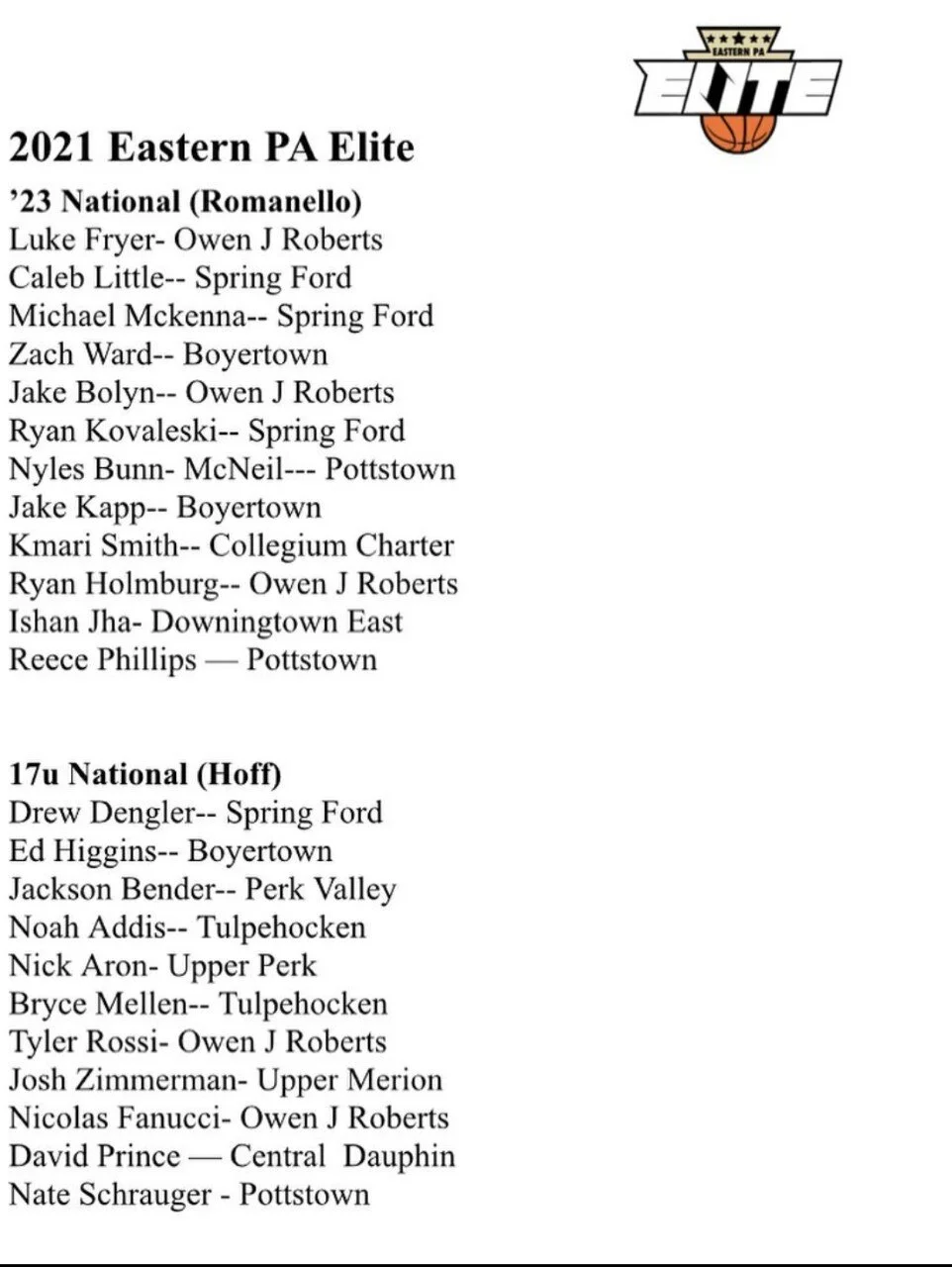 General 2 — Eastern PA Elite