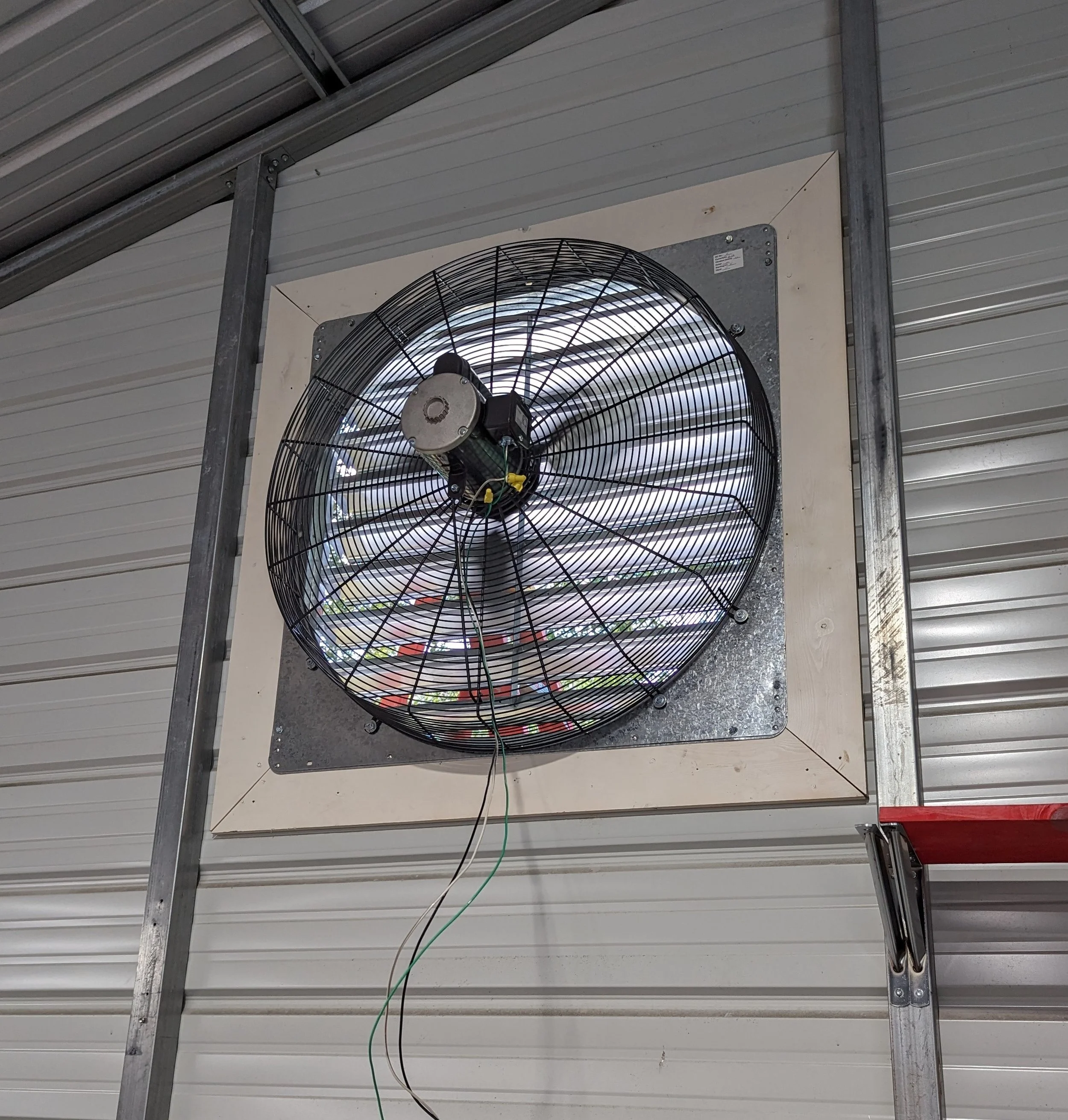 Exterior Frame Kit for metal building cutouts for exhaust fan or window ...