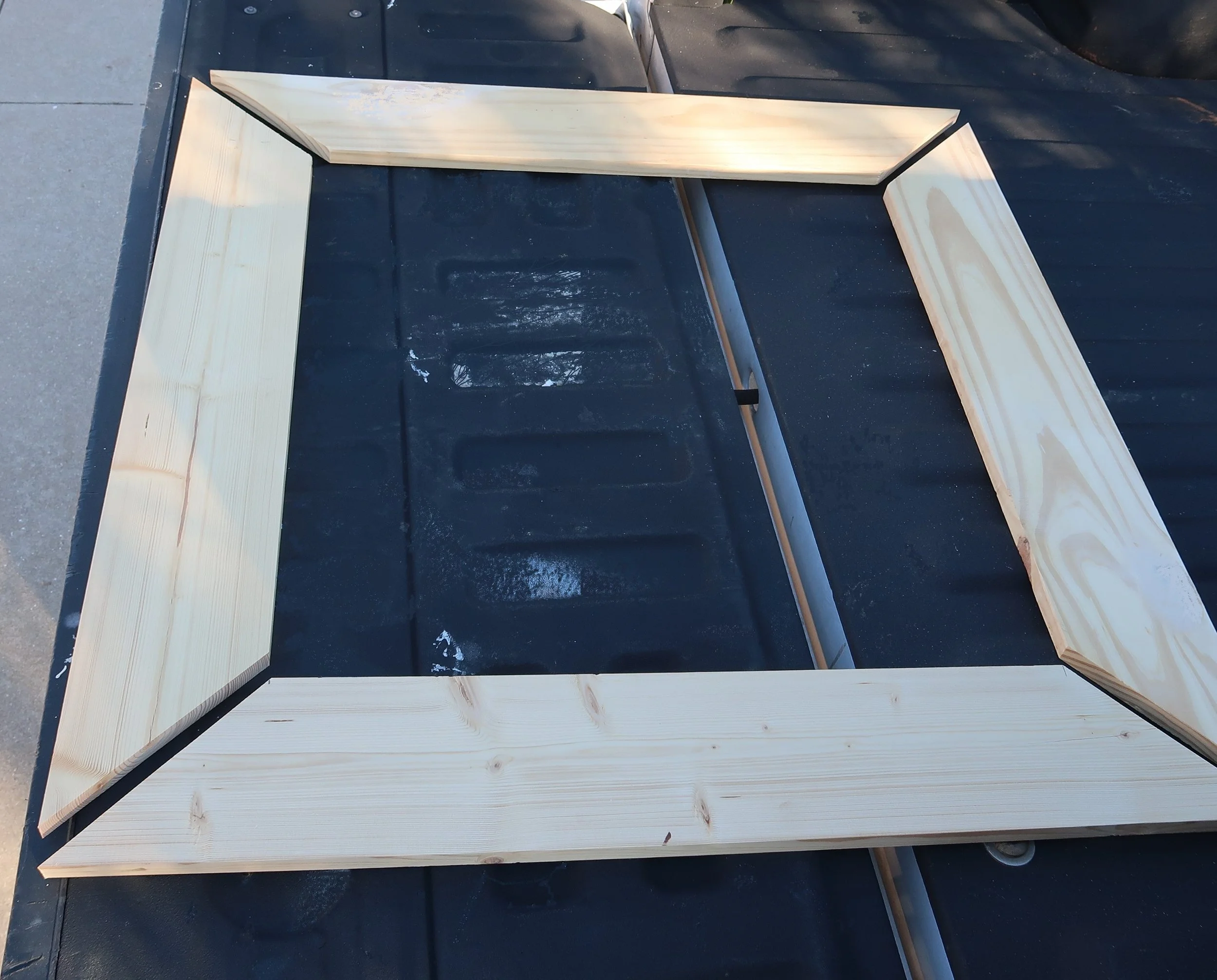 Exterior Frame Kit for metal building cutouts for exhaust fan or window ...