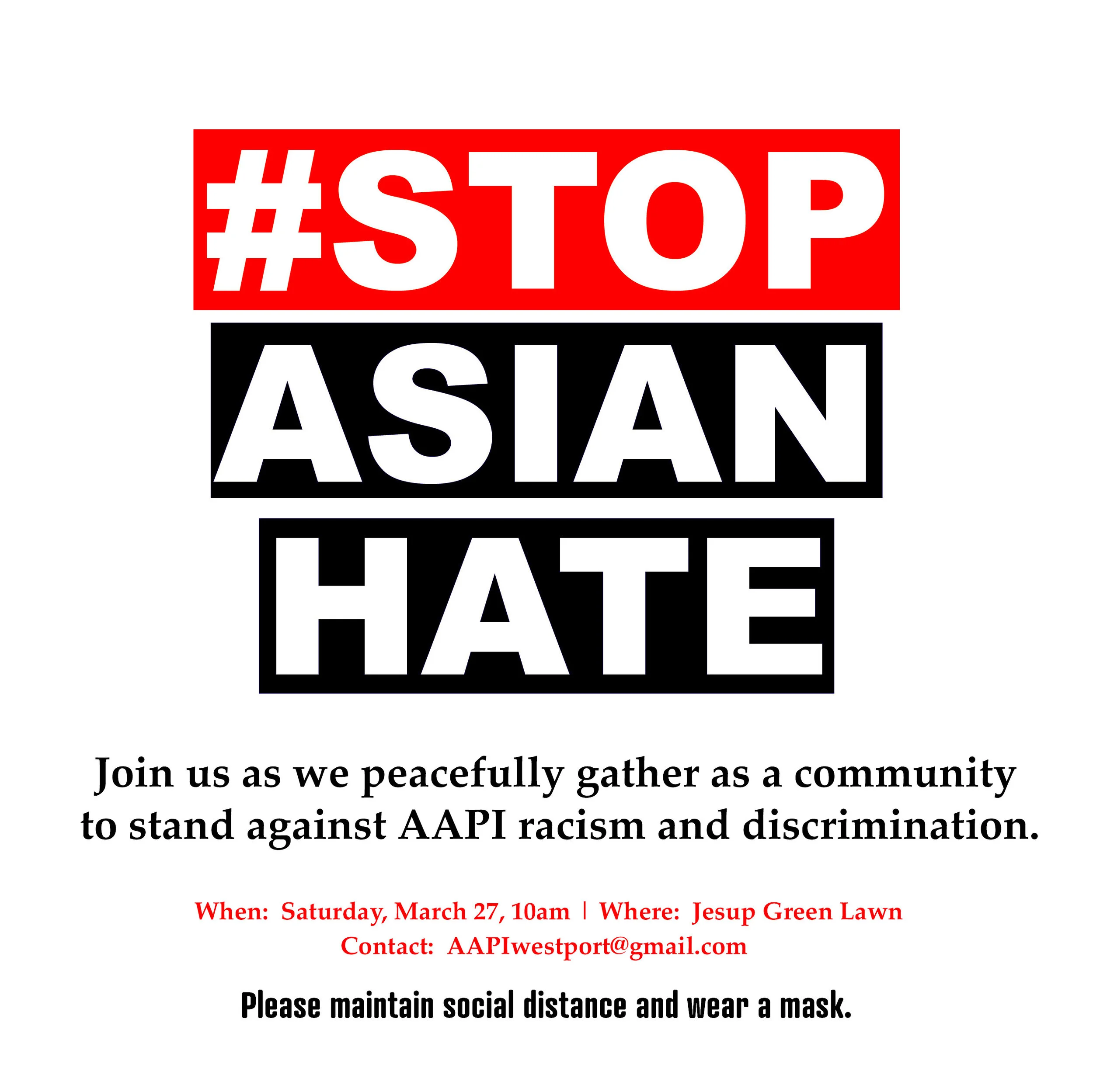 Peaceful Protest Tomorrow at 10:00 AM Supports AAPI Community Members ...