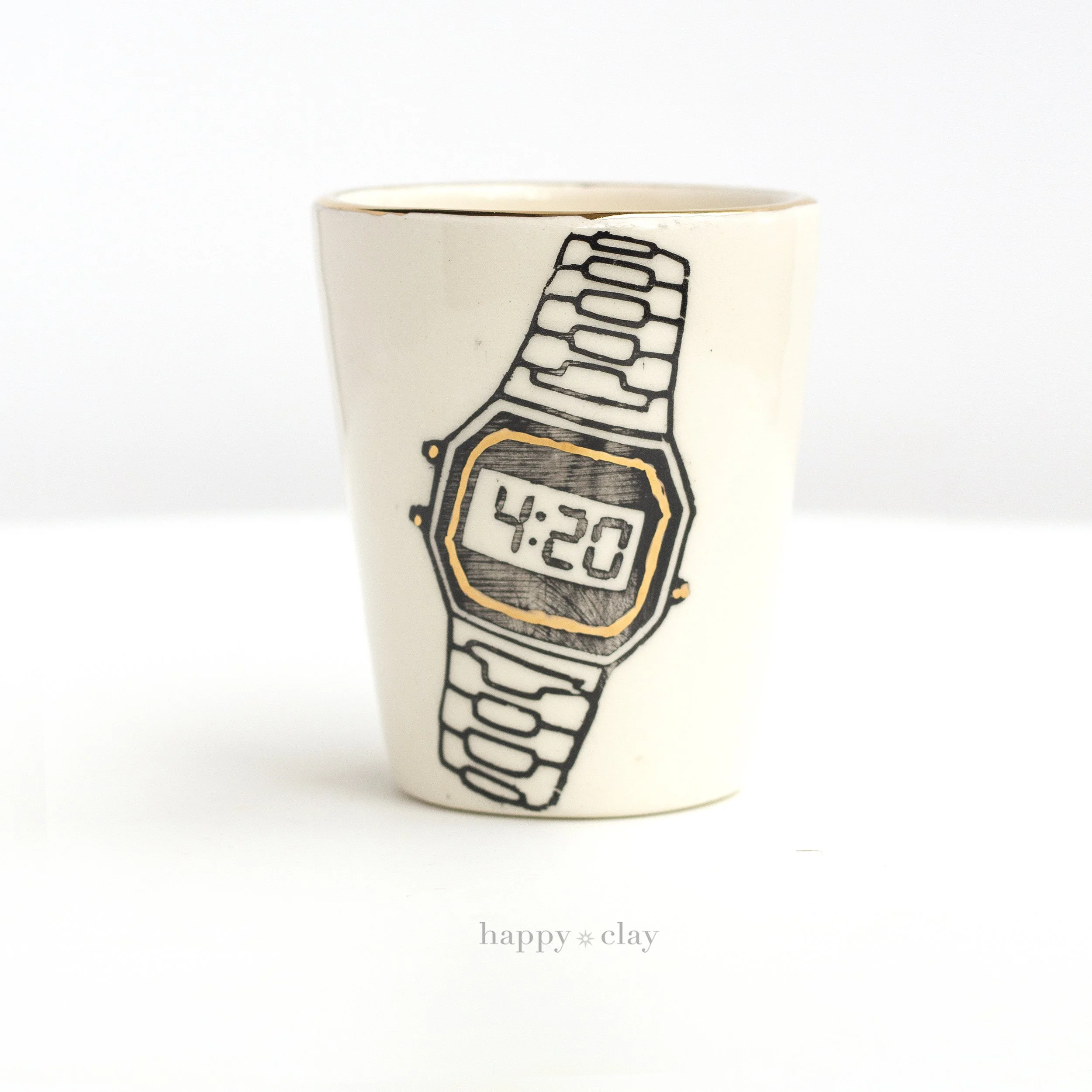 Handmade functional statement pottery — Happy Clay