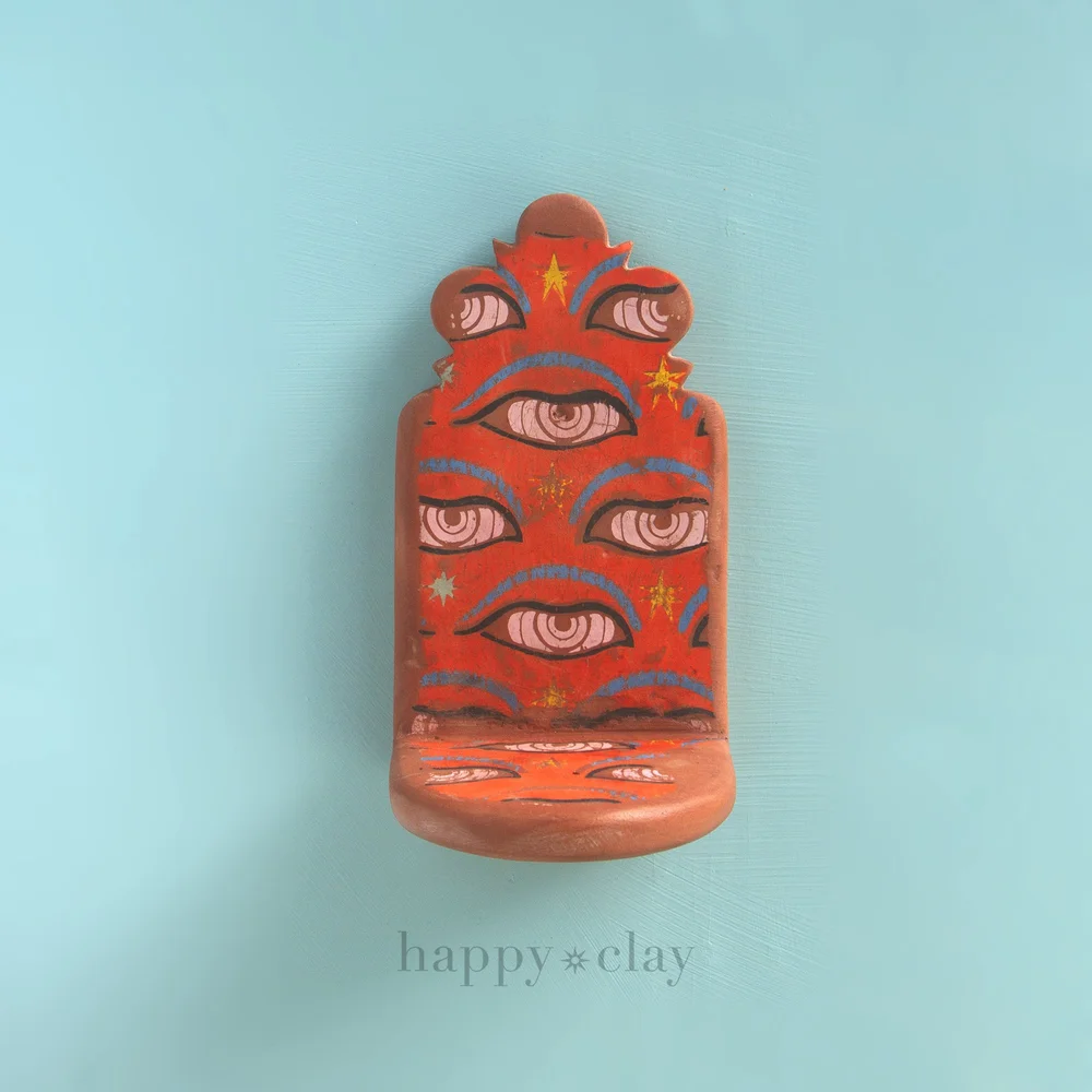Handmade functional statement pottery — Happy Clay