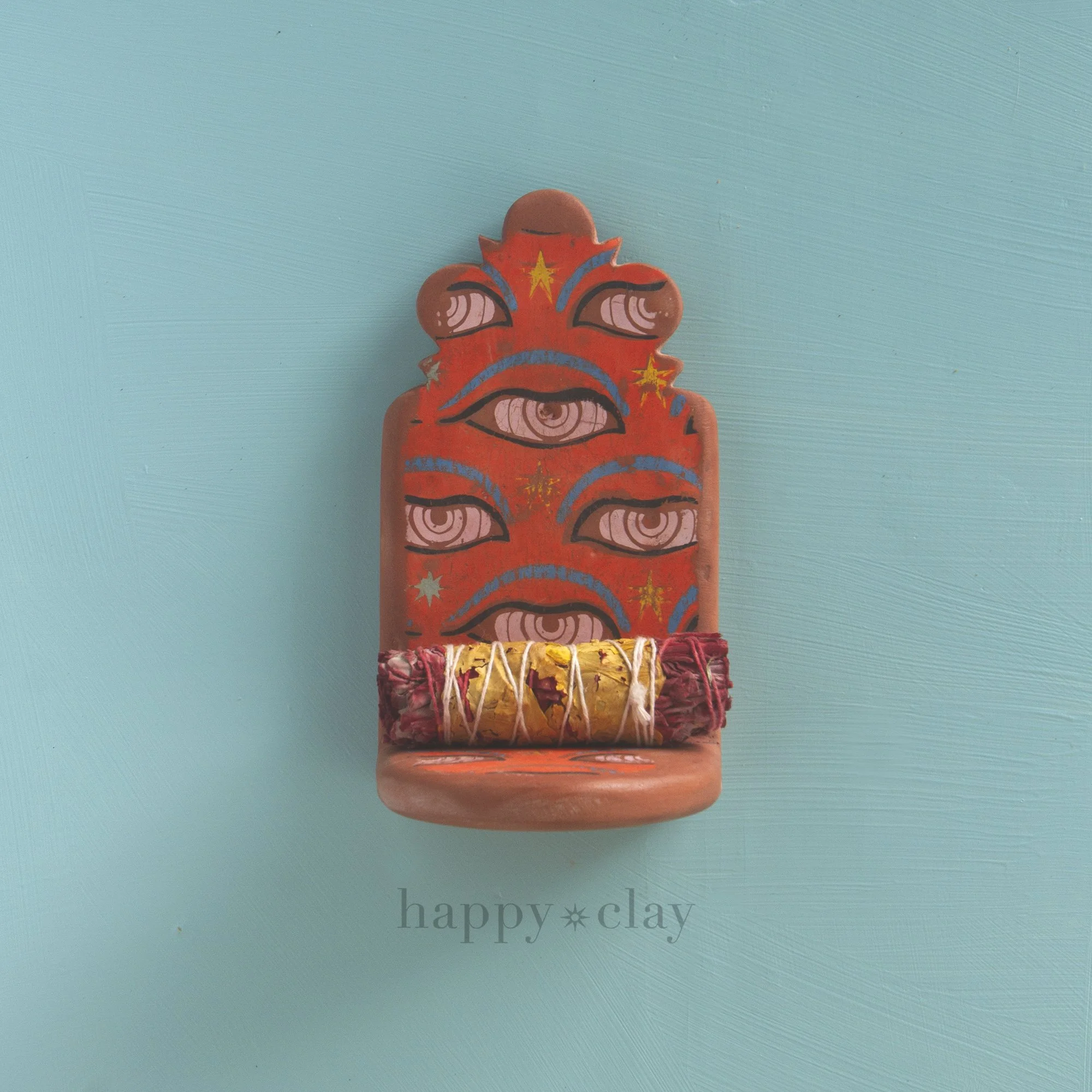 Handmade functional statement pottery — Happy Clay