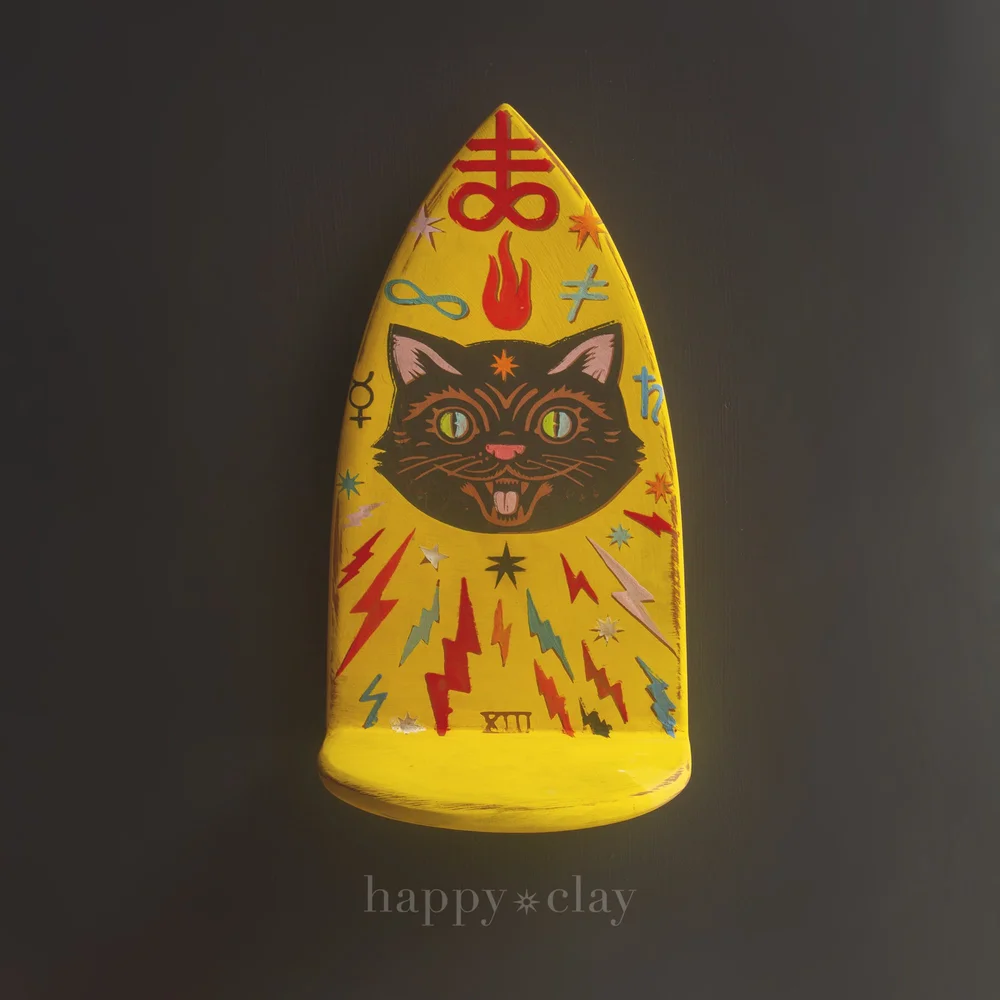 Handmade functional statement pottery — Happy Clay