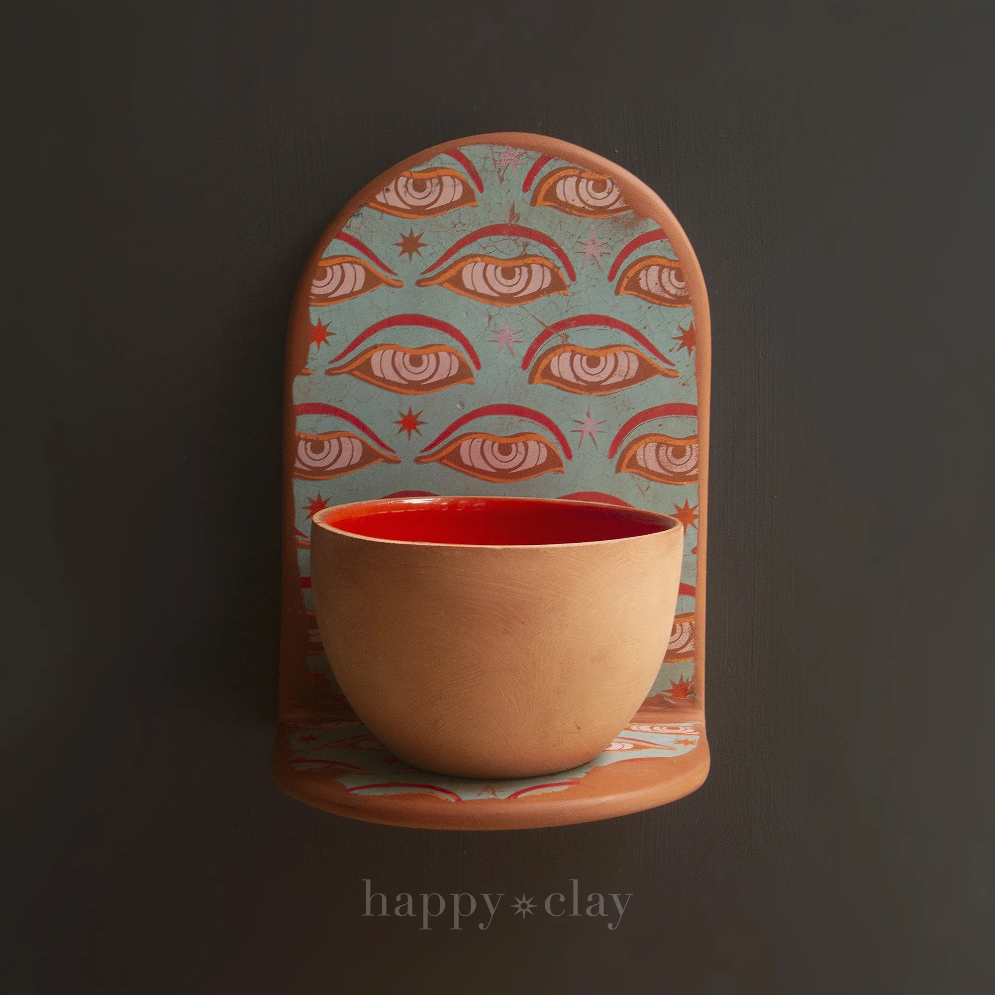 Handmade functional statement pottery — Happy Clay