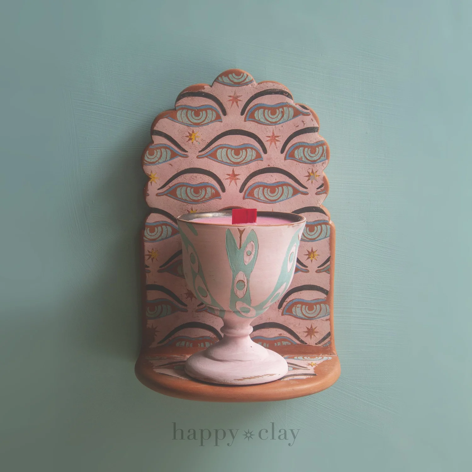 Handmade functional statement pottery — Happy Clay
