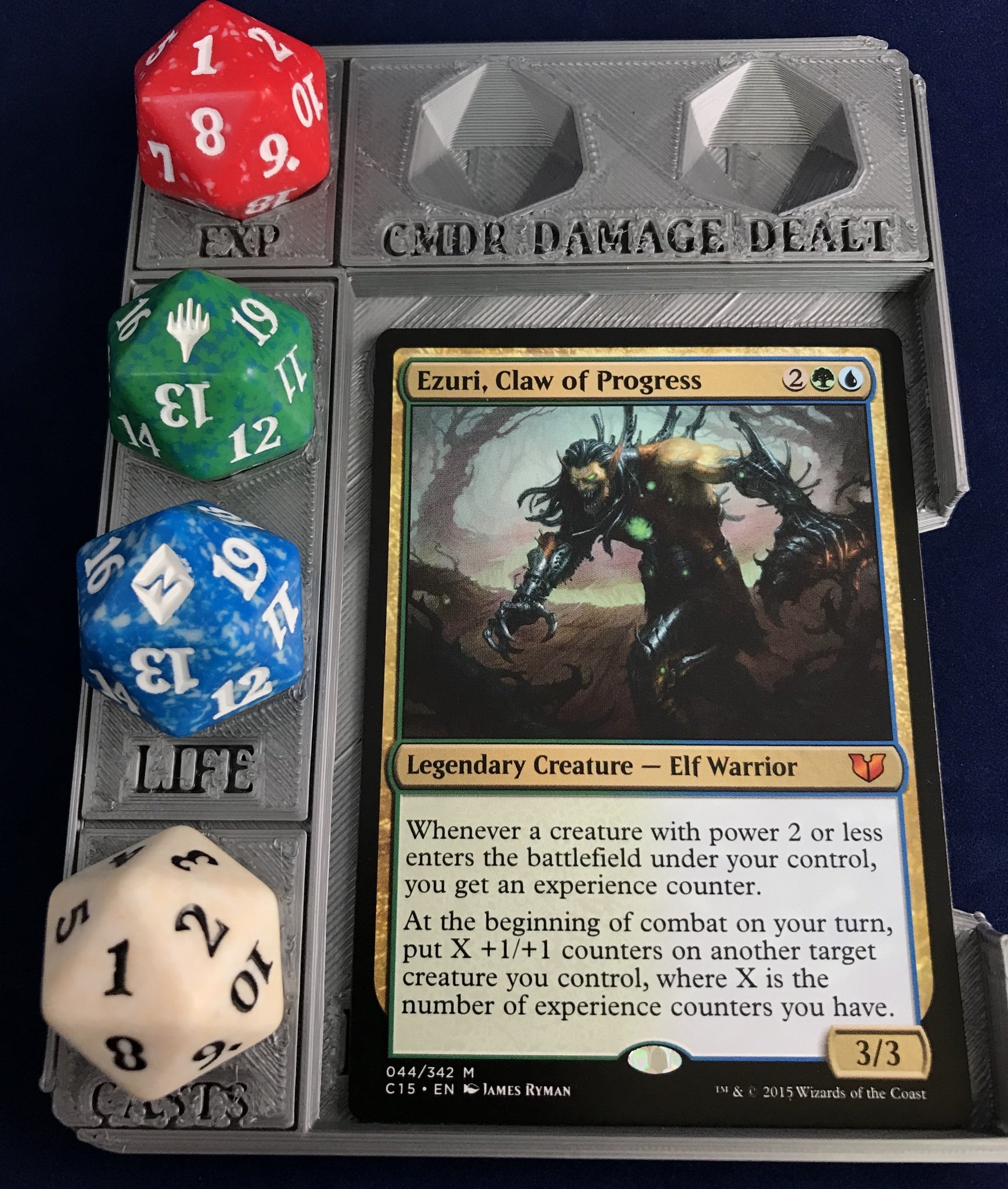 Magic the Gathering Commander Tray for Spindown Dice — RealityFoundry ...