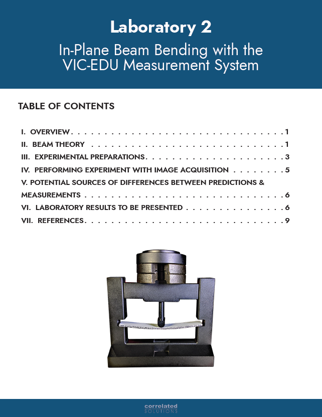 VIC-EDU — Correlated Solutions Digital Image Correlation