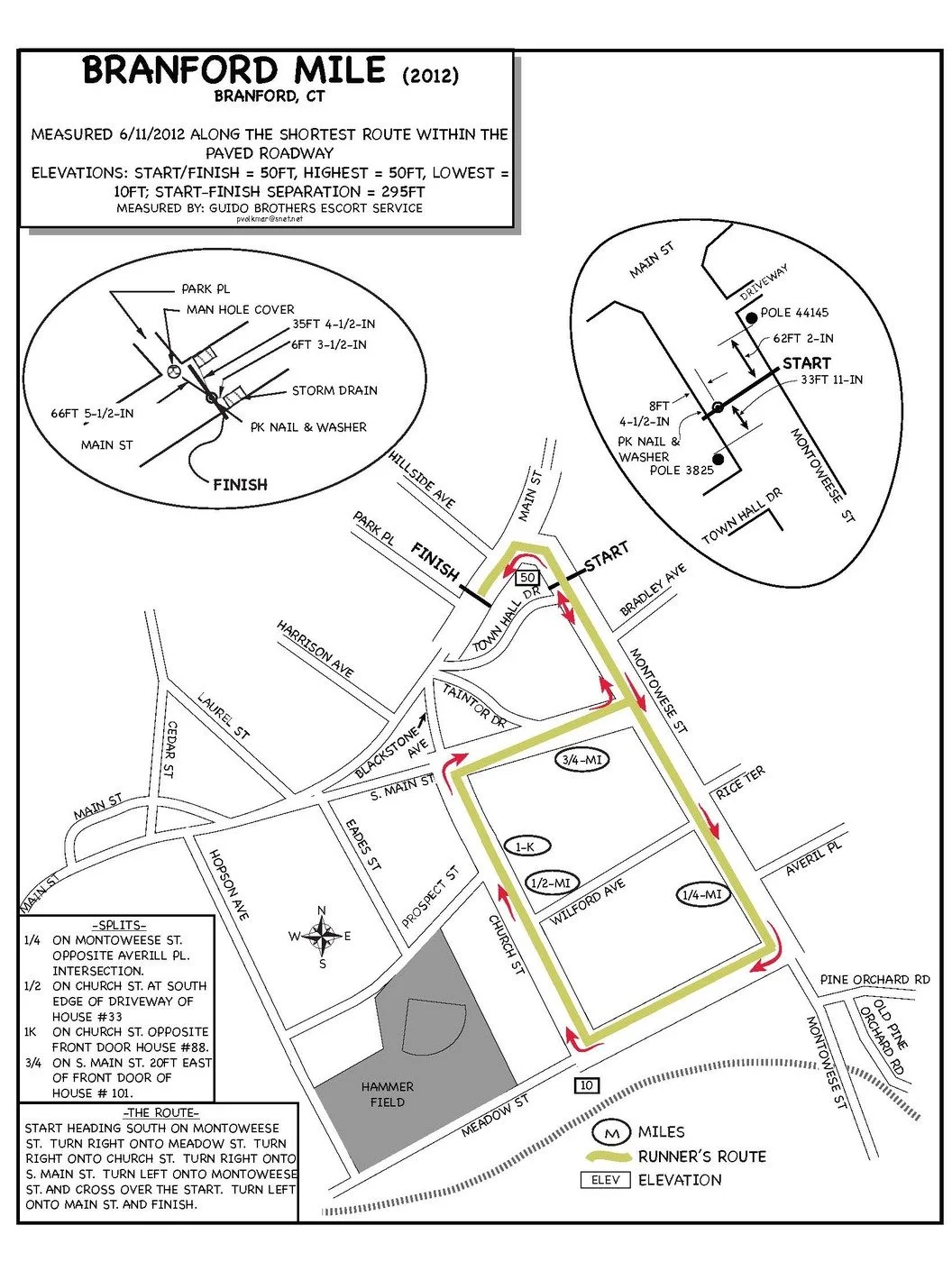 Course Map — Branford Road Race