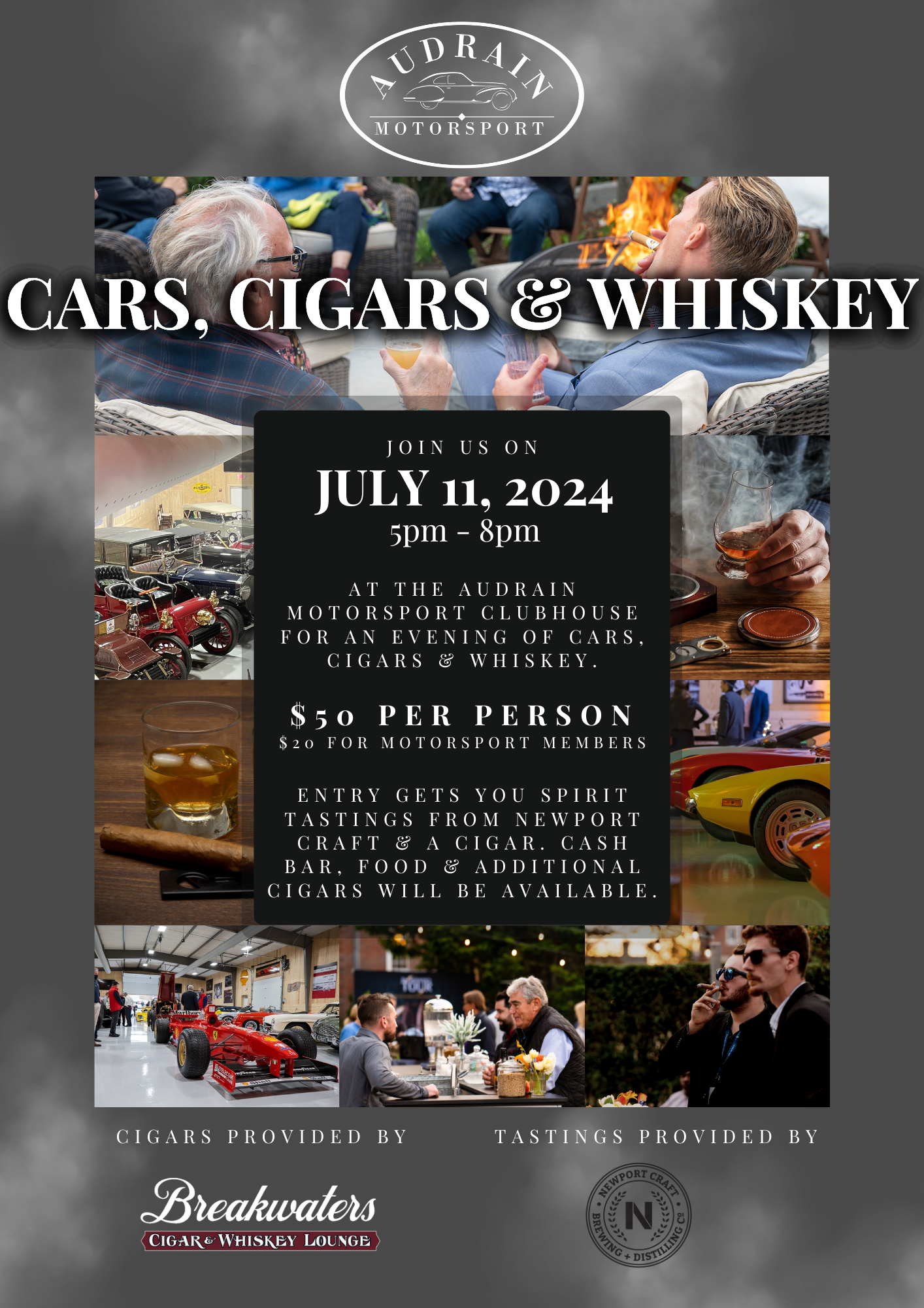 Cars, Cigars & Whiskey — Audrain Motorsport