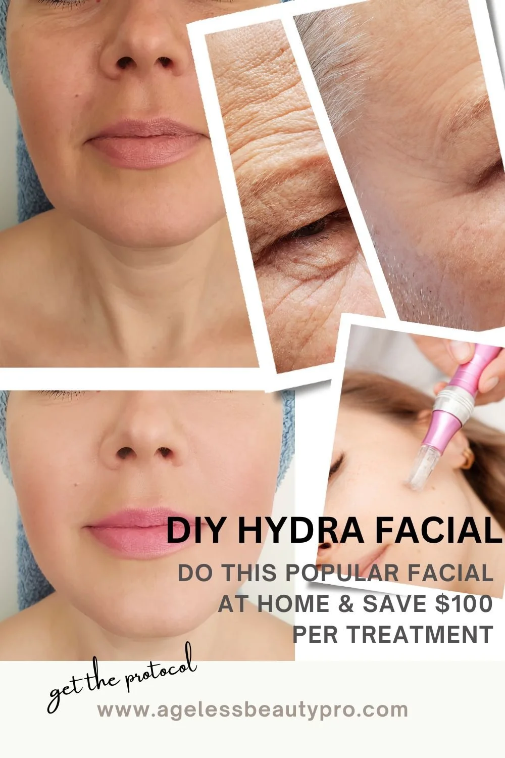 DIY HYDRA FACIAL - How to do a Hydra Facial at home | Maximum hydrating facial protocol DIY ...