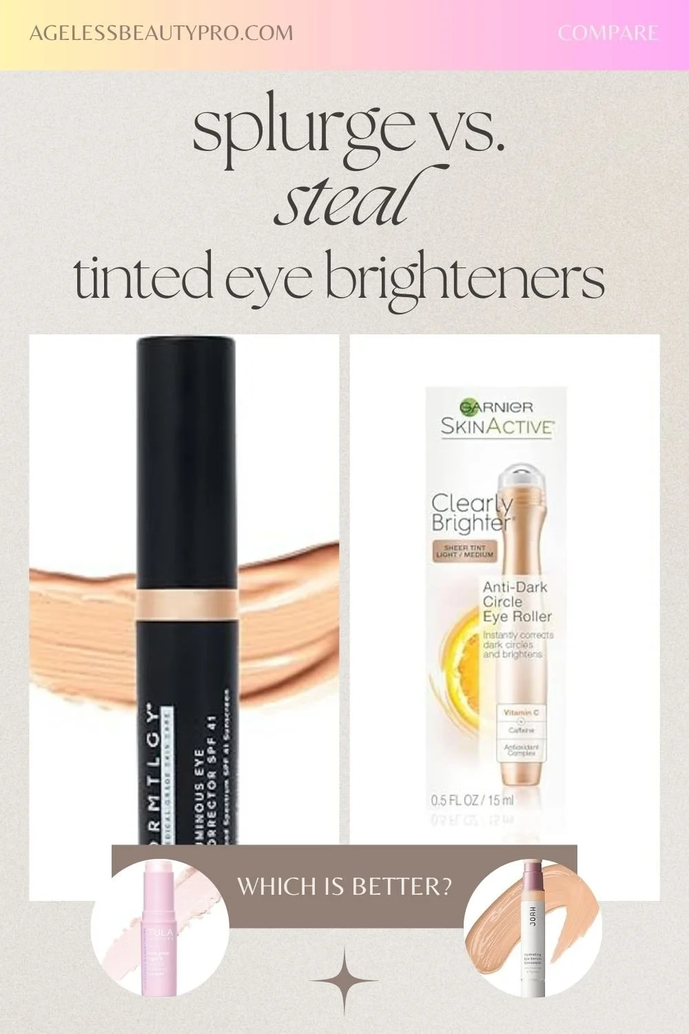 ANTI-AGING TINTED EYE SERUMS: Comparing three brands — Ageless Beauty ...