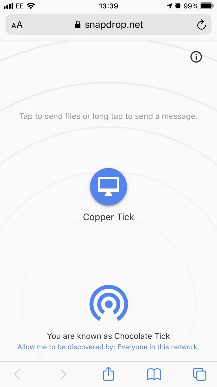 How to use SnapDrop | Review — The Apple Geek