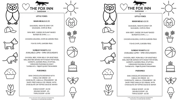 Food & Drink — The Fox Inn - Darsham