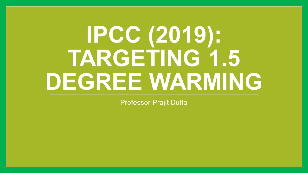 Climate Change — PRAJIT DUTTA