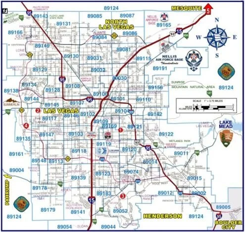 Las Vegas Real Estate Maps: Maps by Zip Codes, Neighborhoods, MLS Areas ...