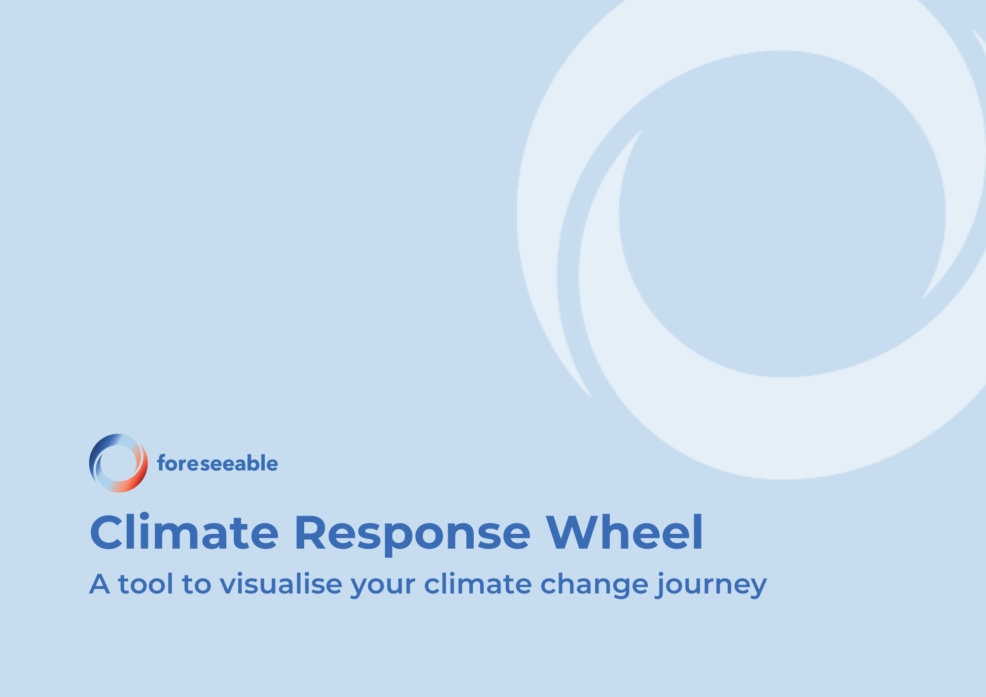Climate Response Wheel — Foreseeable