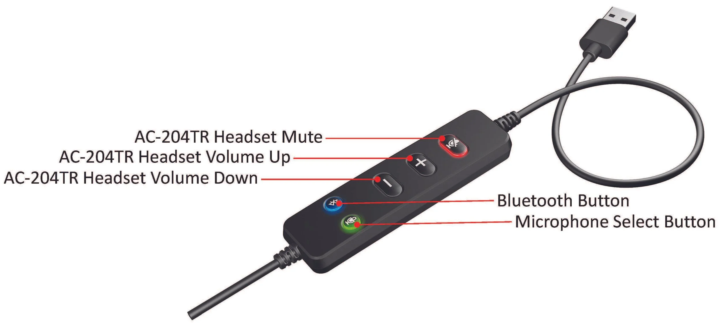 AC-204TR USB Training Headset with ENC — Cyber Acoustics