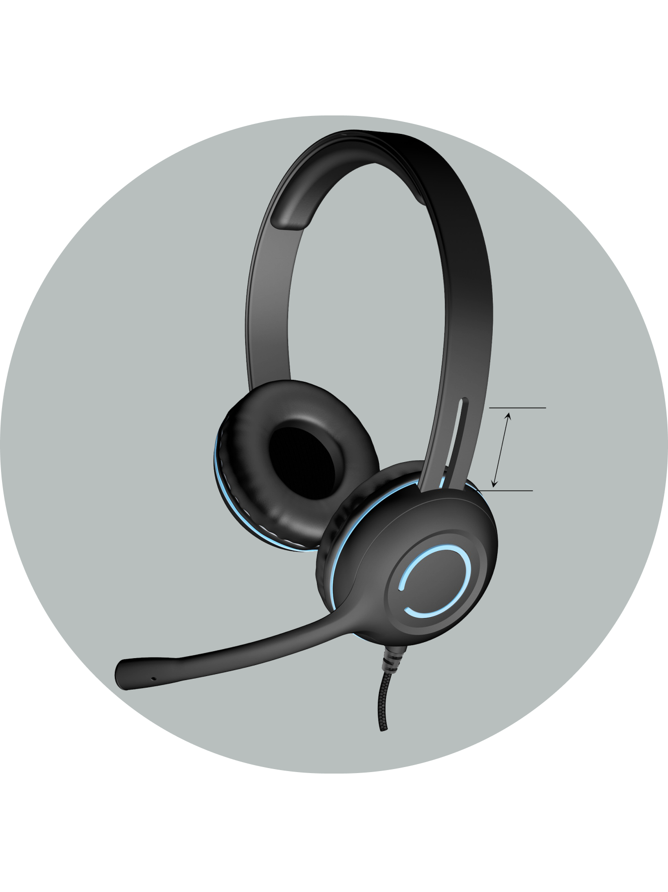 AC-5008 USB Headset | Headphone with a microphone — Cyber Acoustics