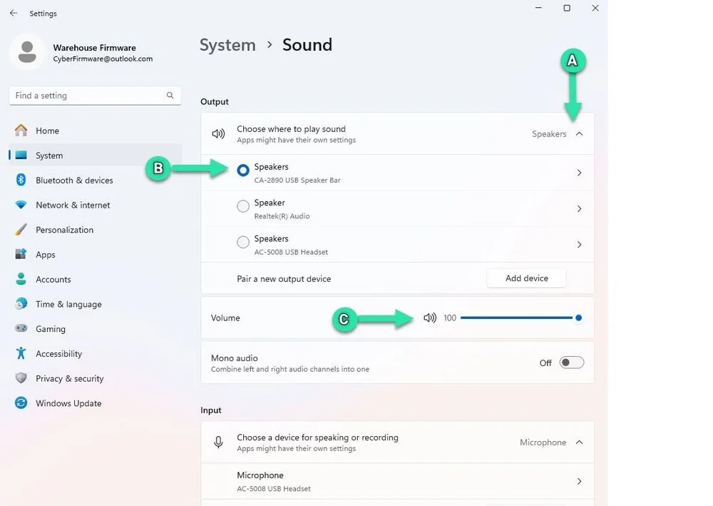 How to Setup a USB Headset with Windows 11 — Cyber Acoustics