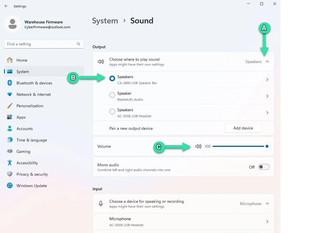 How to Setup a USB Headset with Windows 11 — Cyber Acoustics