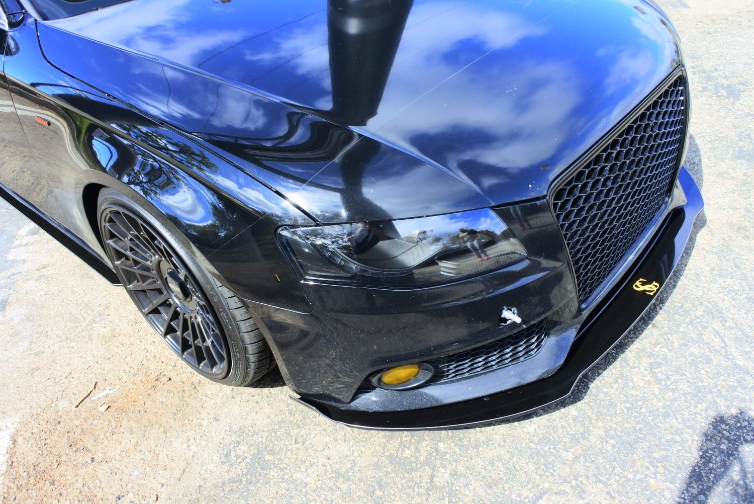 Audi B5 S4 G2 Front Street Bumper Splitter (lip) (1996-2001) — Splitter ...