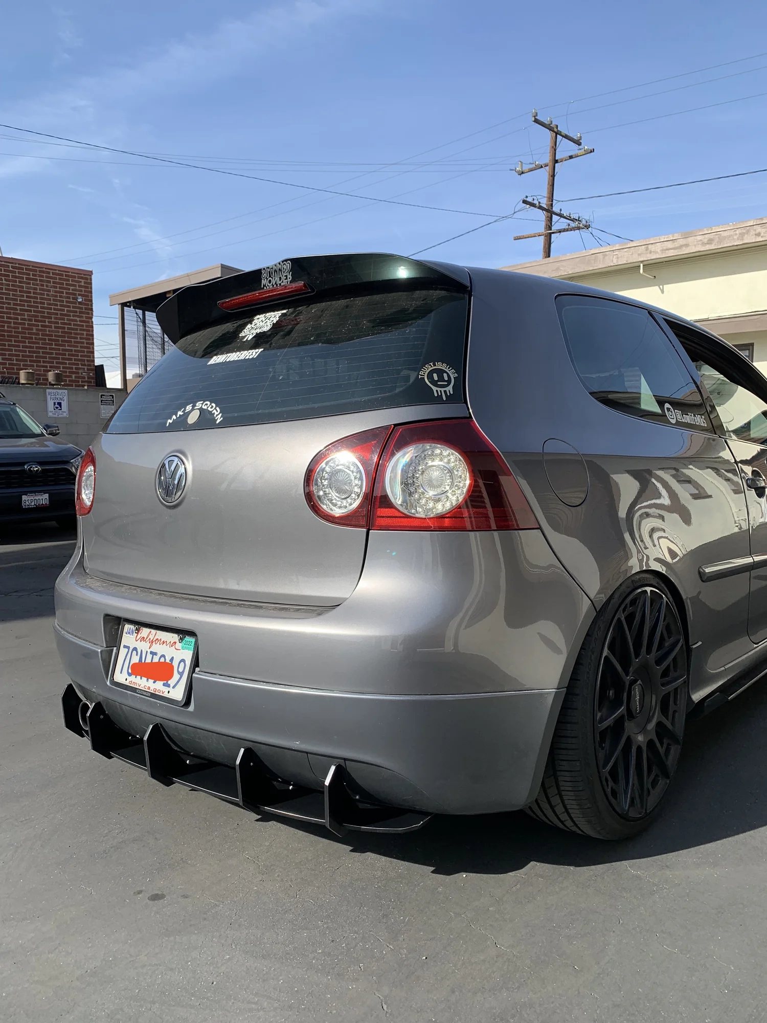 Front Splitter VW (MK5) ThunderBunny: GTI, Rabbit, GLI, R32 (2004-2009 ...