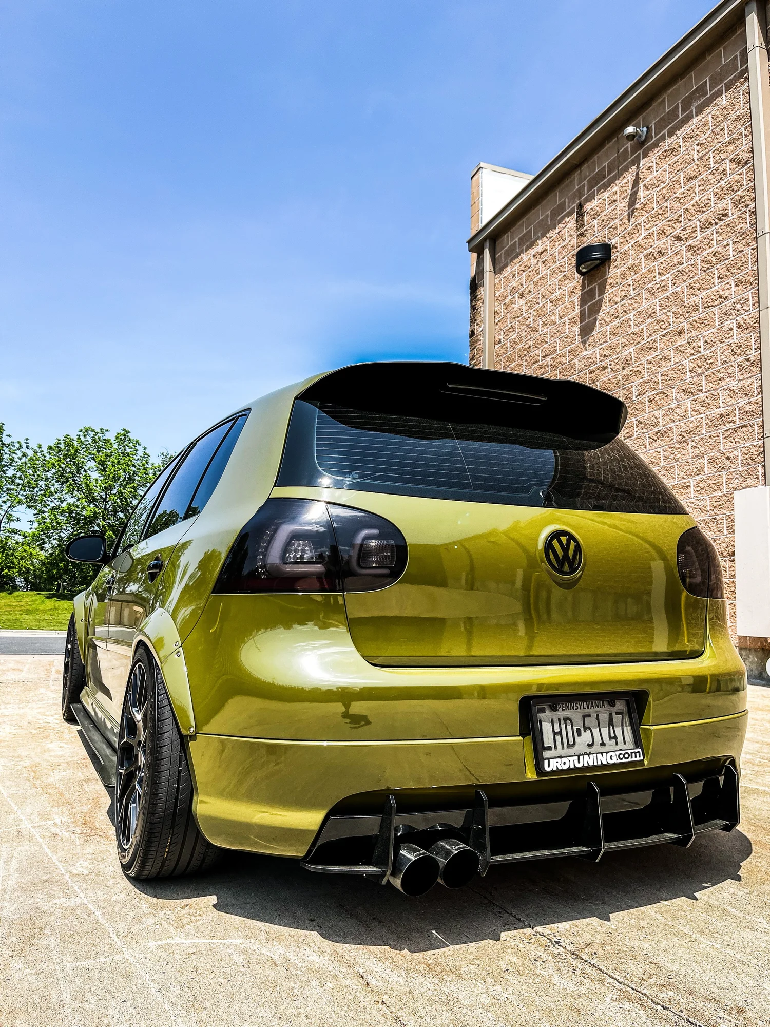 Front Splitter VW (MK5) ThunderBunny: GTI, Rabbit, GLI, R32 (2004-2009 ...