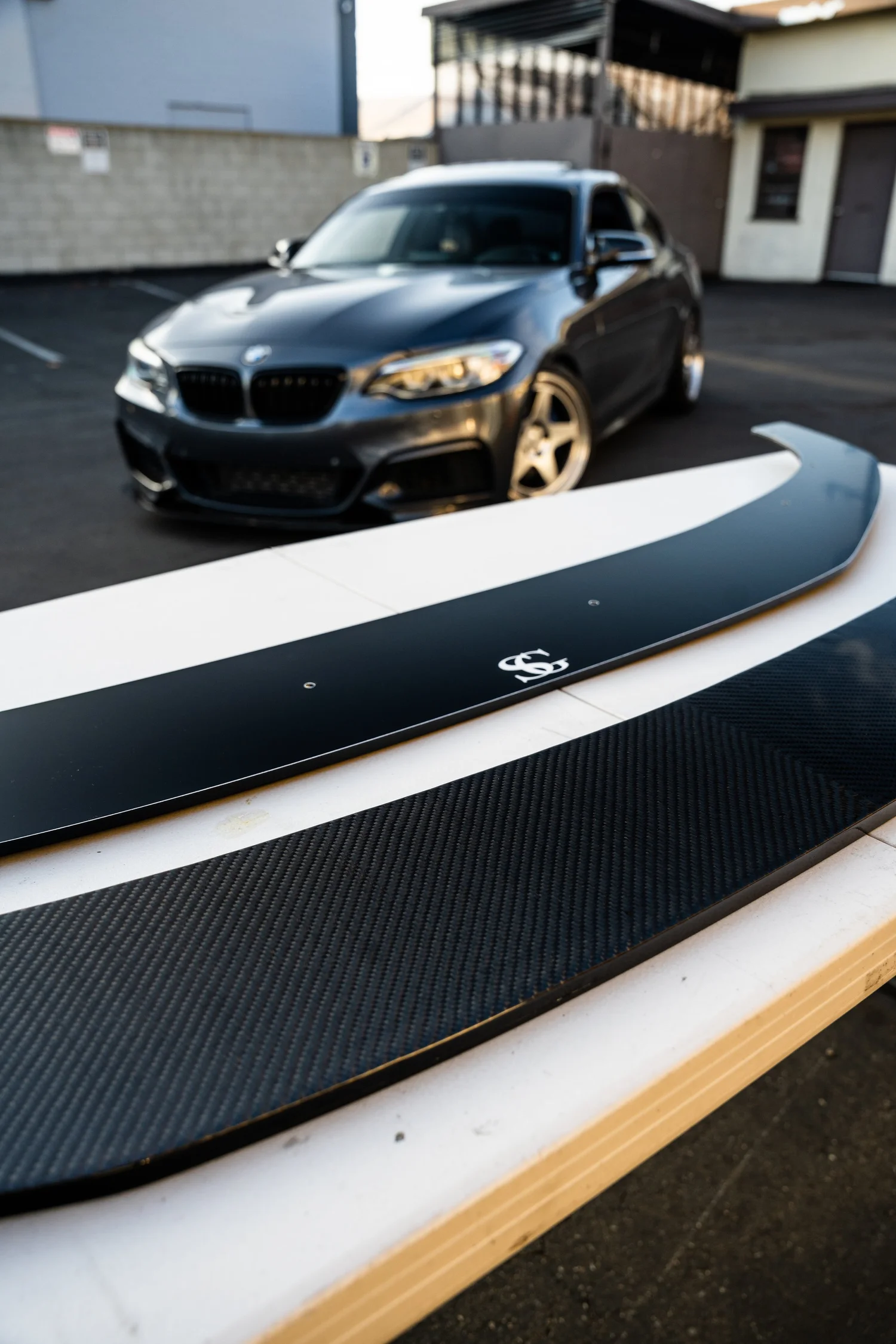 BMW F22 Rear Bumper Canards: M235i, 240i, 228 (M-Sport) — Splitter Gang