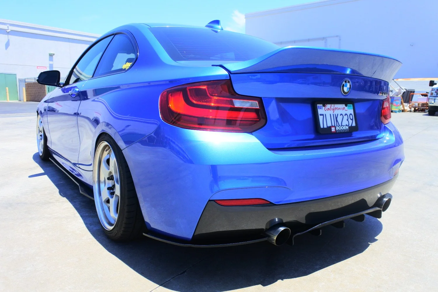 BMW F22 Rear Bumper Canards: M235i, 240i, 228 (M-Sport) — Splitter Gang