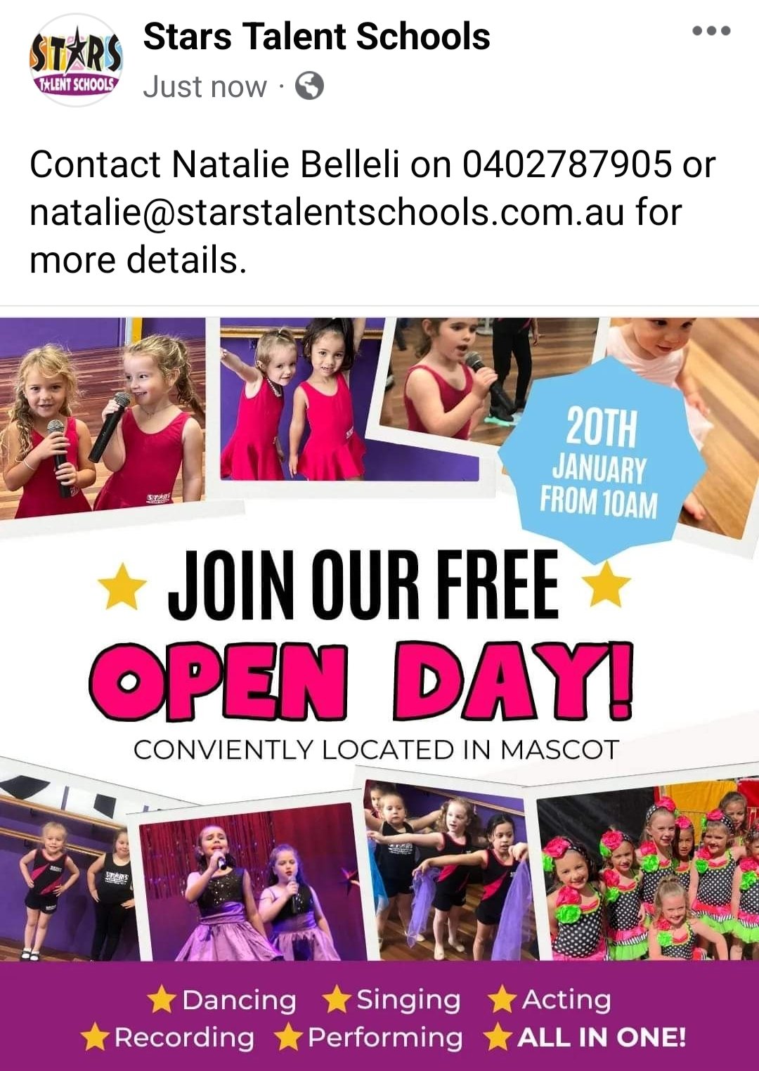 Stars Talent Schools: Boutique Performing Arts Excellence in Mascot ...