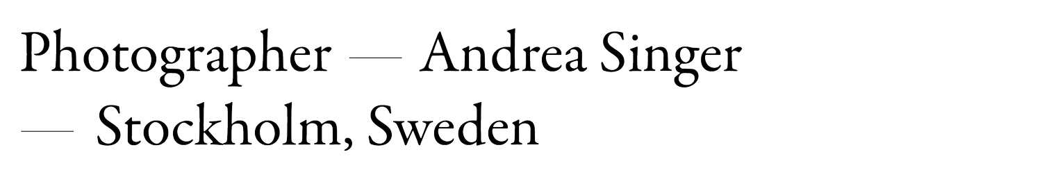 Photographer Andrea Singer