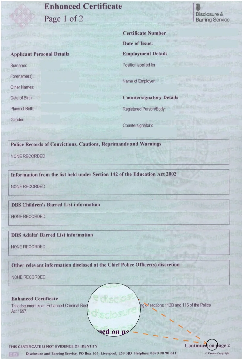 What is a DBS Certificate? — Personnel Checks