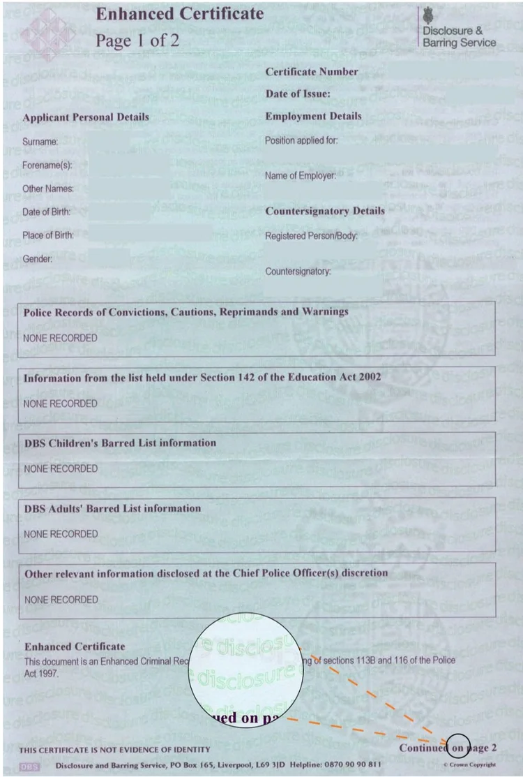 What is a DBS Certificate? — Personnel Checks