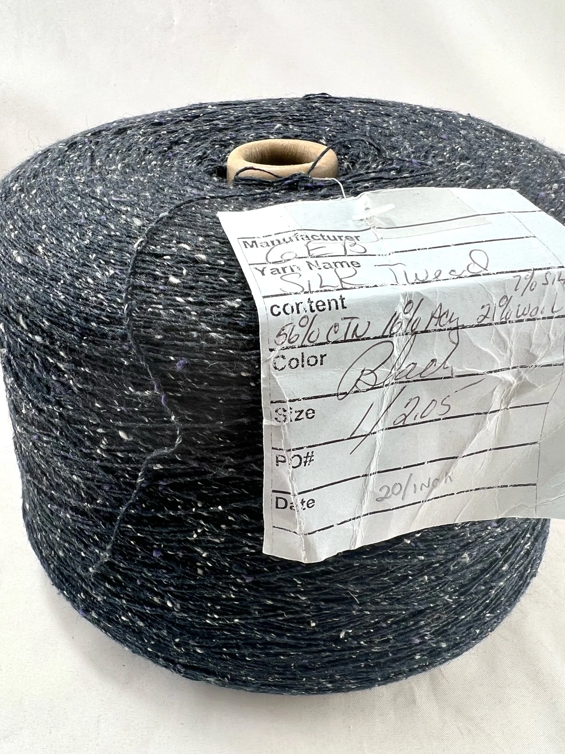 🧶 Silk Tweed 3.5lb Weaving Cone — Swanson's Fabrics