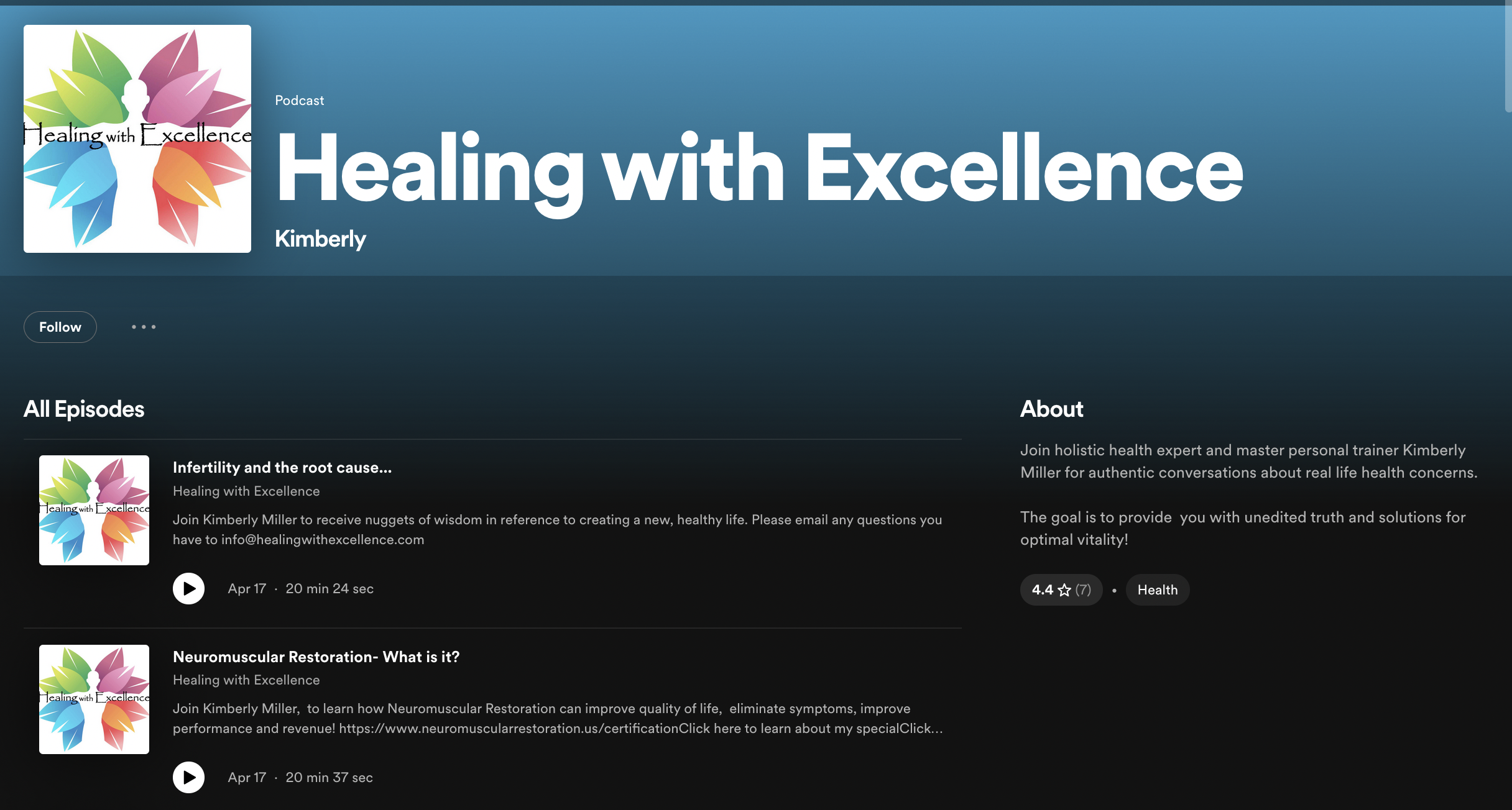 Podcast — Healing with Excellence